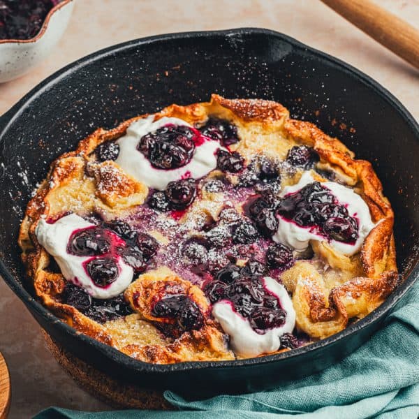 Blueberry Dutch Baby Pancake - A Classic Twist