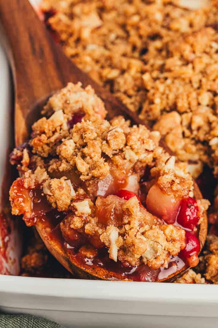 Cranberry Pear Crumble - A Classic Twist