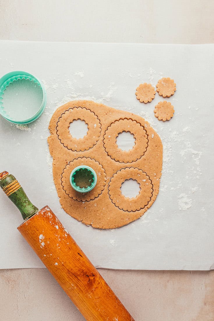 Spiced Hazelnut Linzer Cookies - A Classic Twist