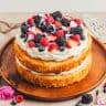 Berries and Cream Cake - A Classic Twist