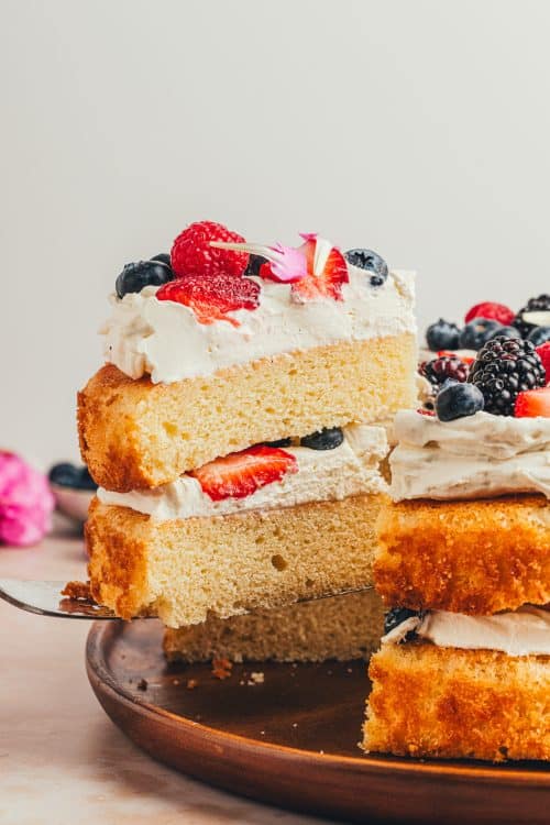 Berries and Cream Cake - A Classic Twist